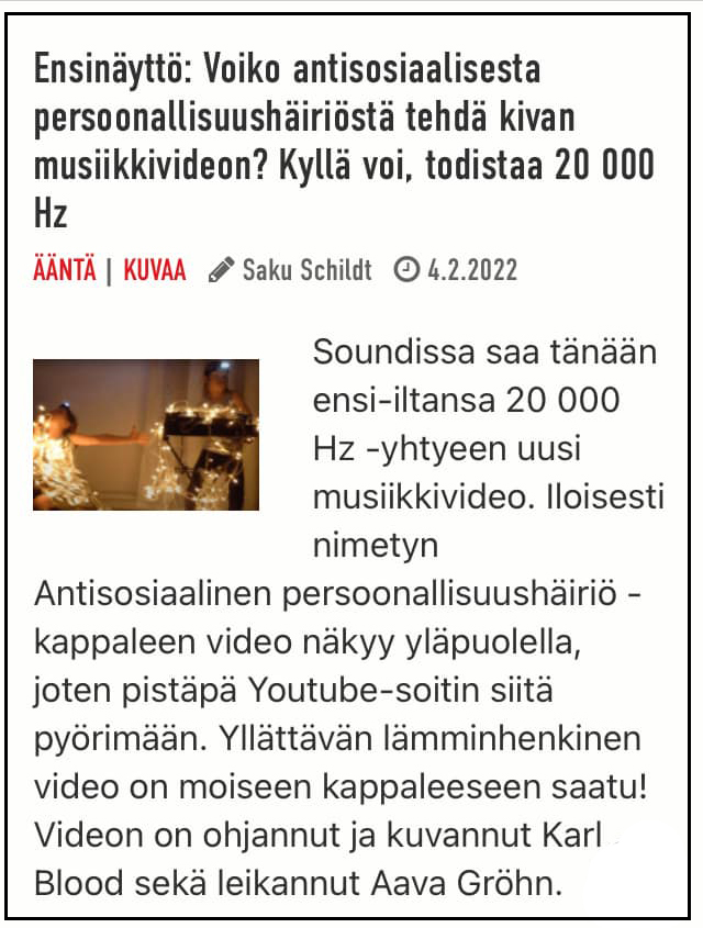 MUSIIKKI – Tiina Vanhapelto